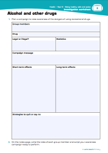 Year 6 Health - Let's teach! Primary
